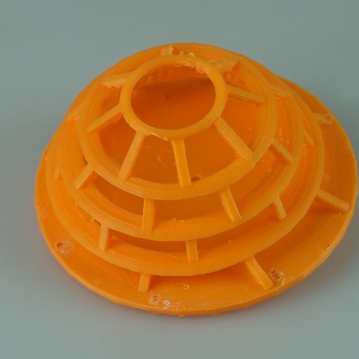 3D Printable Circular LED Lamp by Gabiirv