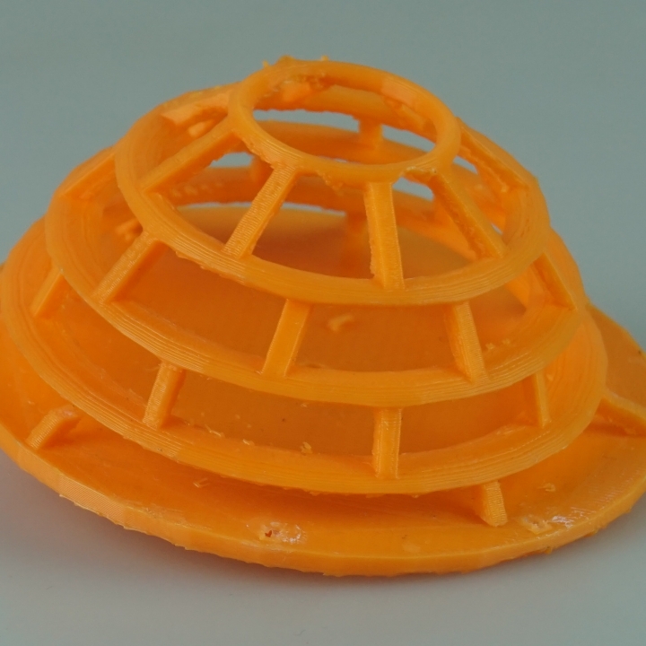 3D Printable Circular LED Lamp by Gabiirv