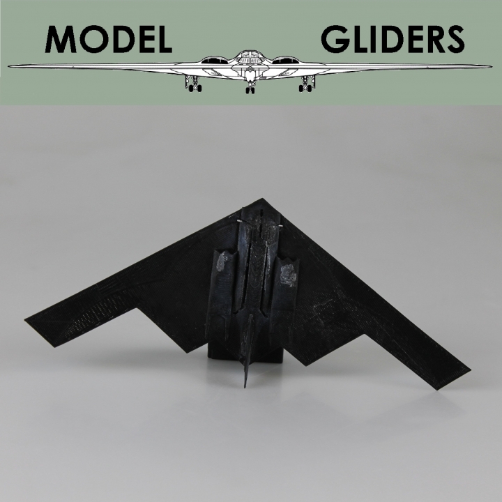 3D Printable B2 Stealth Bomber Glider Powered by an Elastic Band by ...