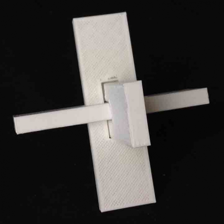 3D Printable Cross puzzle by Kirby Downey