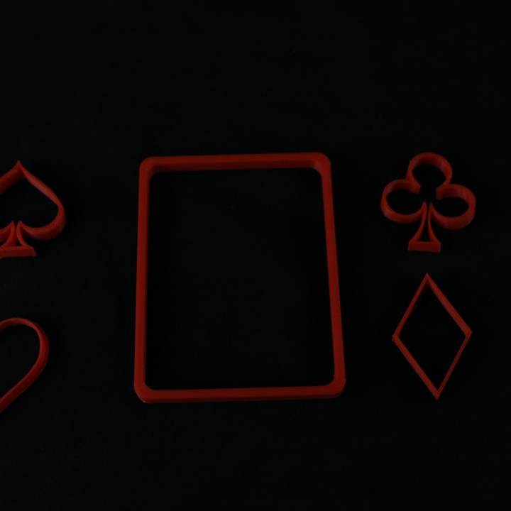 3D Printable Card cookies cutter by Agathe