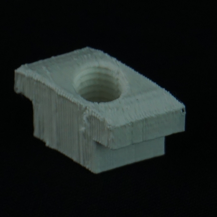 3D Printable Rhombus Nut M8 created in PARTsolutions by Dal Part