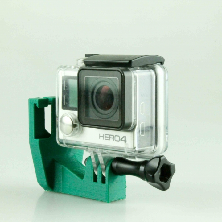 3D Printable Scuba Diving GoPro Mount by Valentin Lheureux