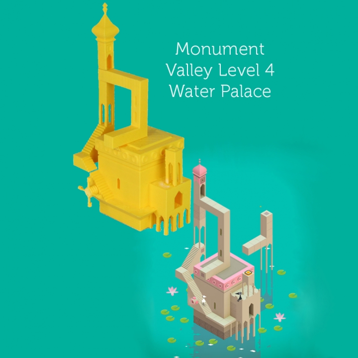 3D Printable Monument Valley Levels - Chapter IV: Water Palace by Conor ...