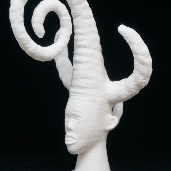 3D Printable Ekoi People Mask at British Museum, London by Scan The World