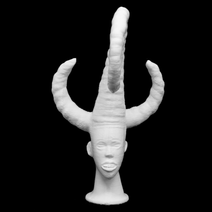 3D Printable Ekoi People Mask at British Museum, London by Scan The World