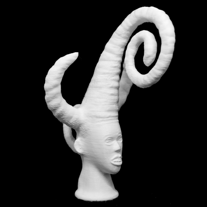 3D Printable Ekoi People Mask at British Museum, London by Scan The World