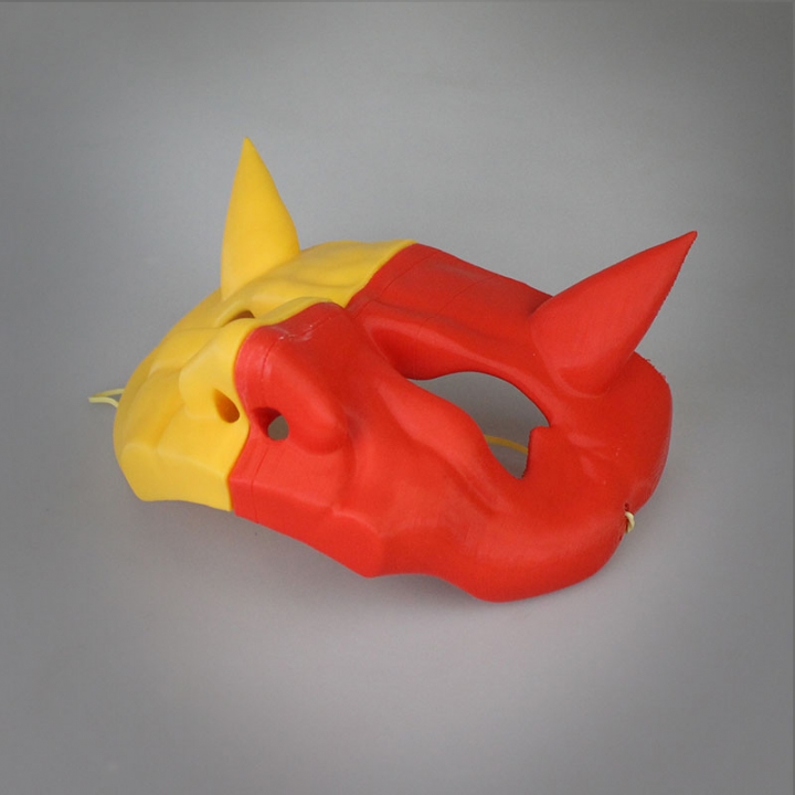 3D Printable DEVIL MASK by Ricardo Salomao