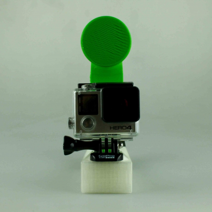3D Printable Go Pro Handle by Valentin Lheureux