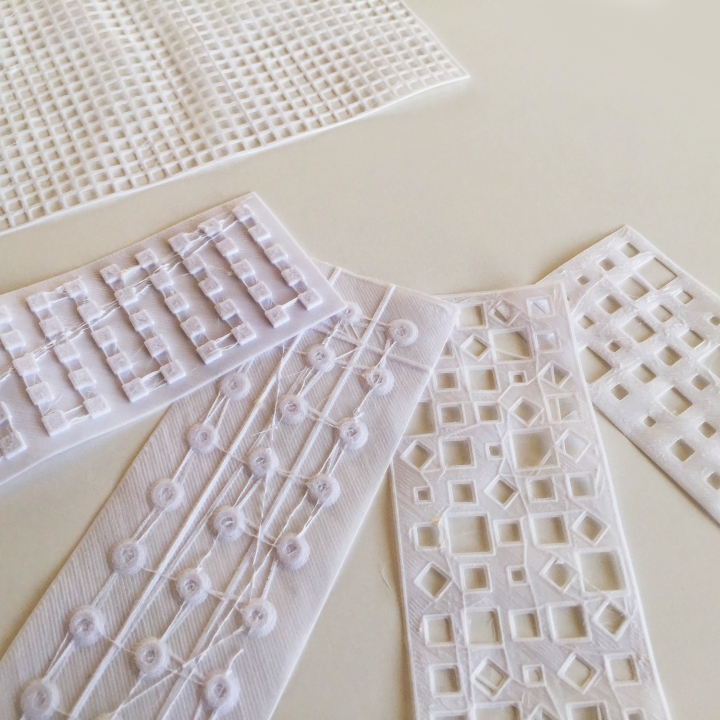 3D Printable 3D Fabrics by David Mussaffi