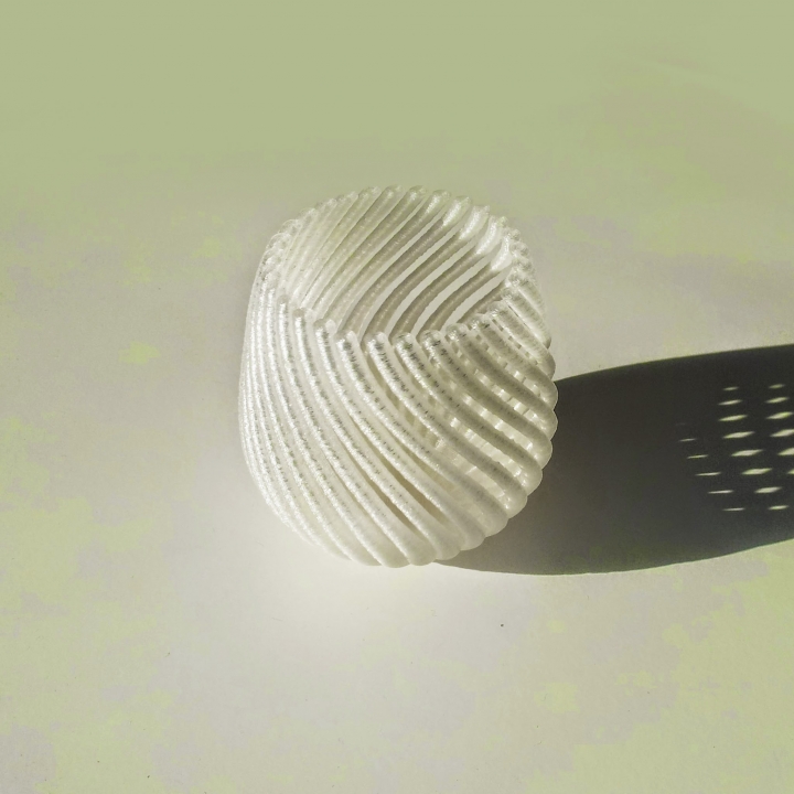 3D Printable String Vase 7 by David Mussaffi