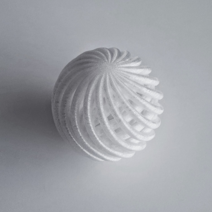 3D Printable Wire Sphere by David Mussaffi