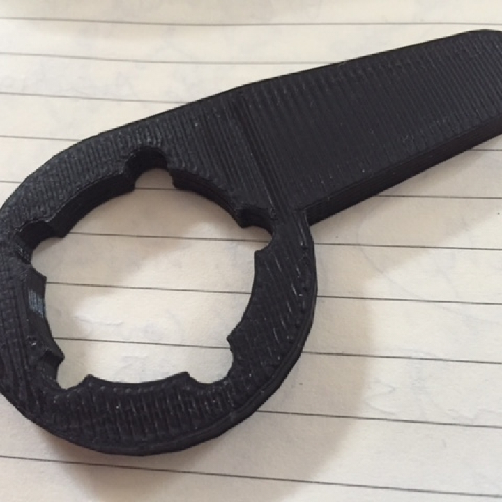 3D Printable Propane Bottle Wrench (German Bottle) by Johannes Scherer