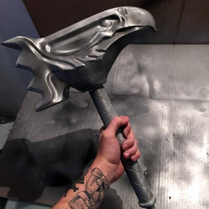 3D Printable Hammer Of Sol - Destiny: The Taken King by Lloyd Bolts