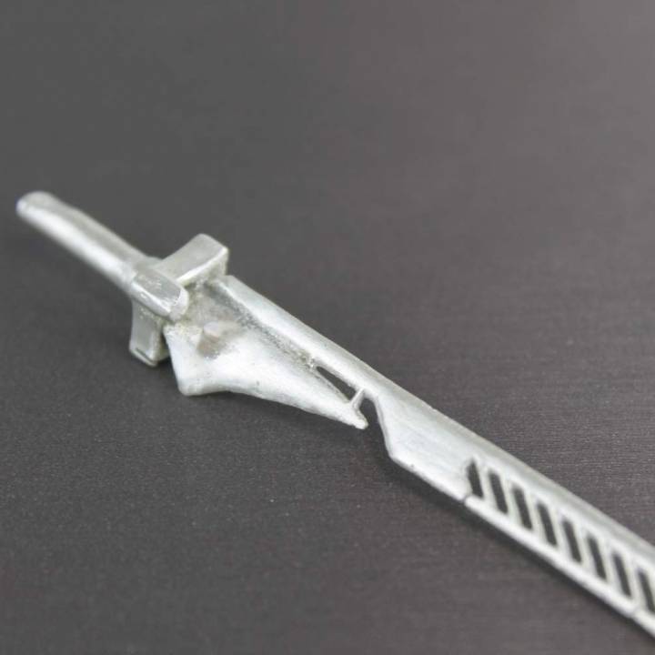 3D Printable Mini Bolt-Caster sword from Destiny by Kirby Downey