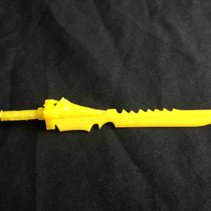3D Printable Mini Raze-lighter Sword from Destiny by Kirby Downey