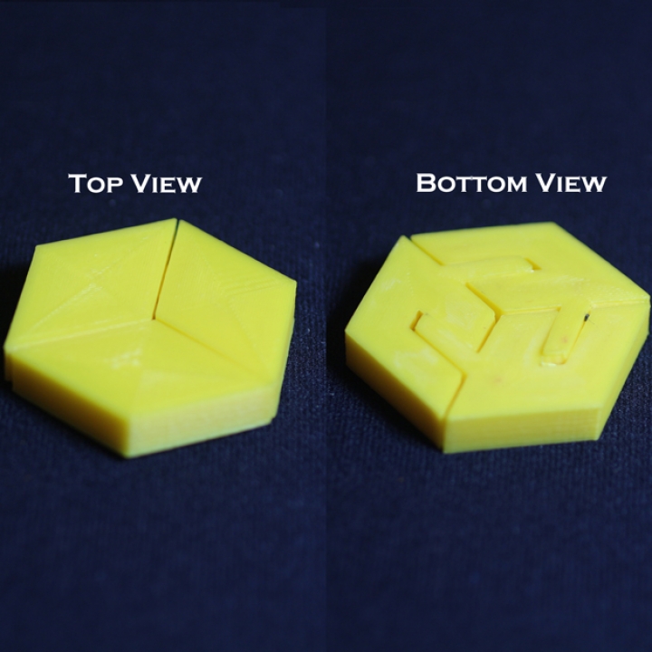 3D Printable Hexagon Puzzle by Richard Swika