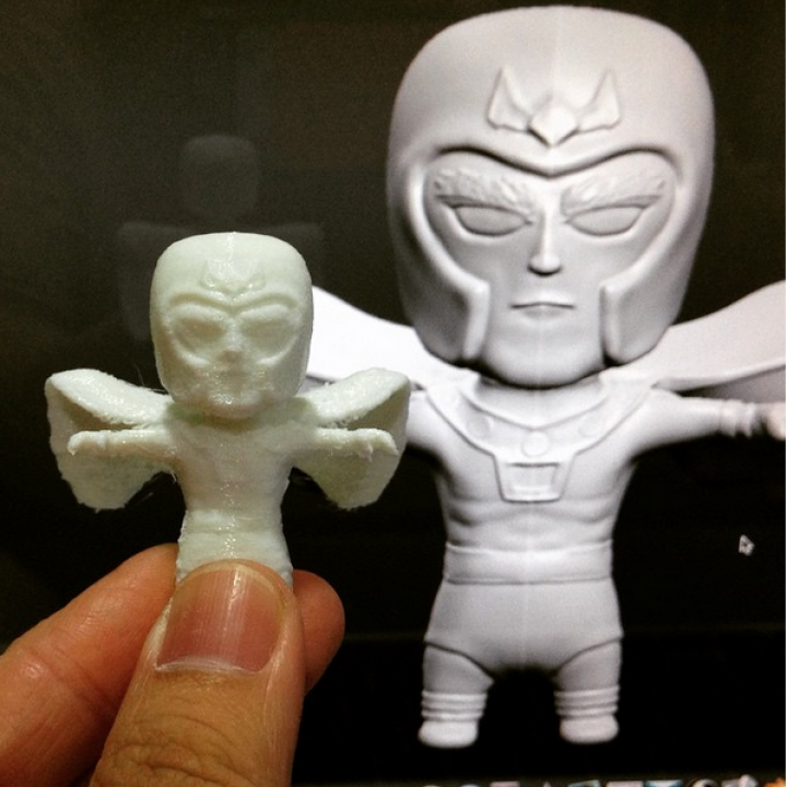 3D Printable Marvel X Men Magneto Chibi by 73ck