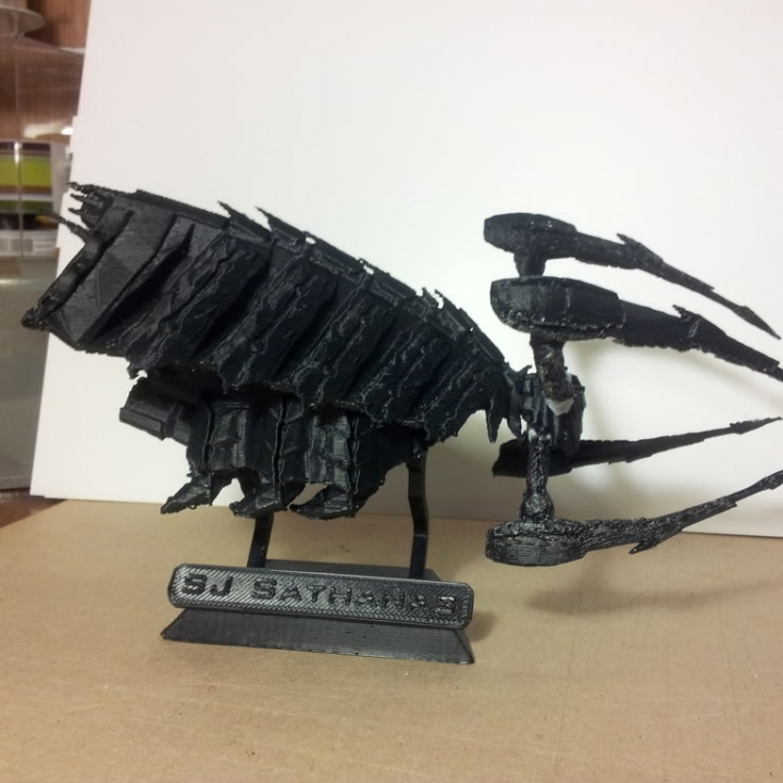 3D Printable SJ Sathanas (Freespace 2) by Georgel Preput