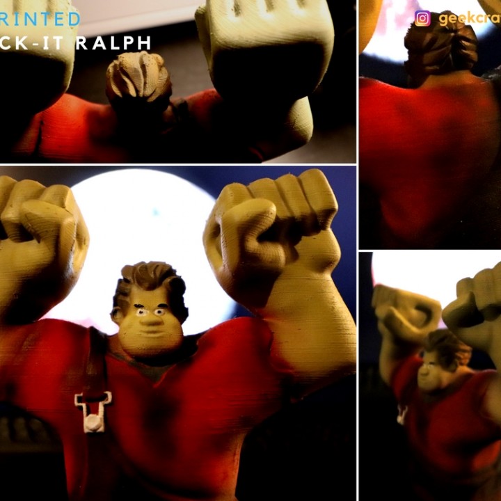 3D Print of Wreck-It Ralph Print & Paint Toy - Support Free by ...