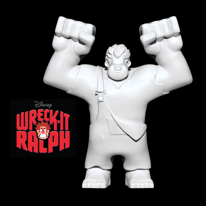 3D Printable Wreck-It Ralph Print & Paint Toy - Support Free by Evavoo
