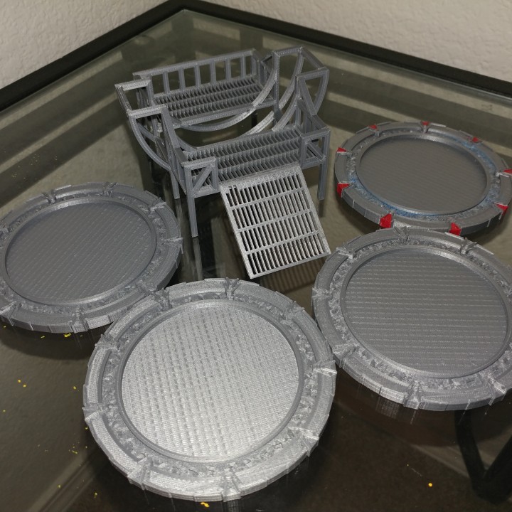 3D Print of Stargate SG-1 Coaster by CMPND3D