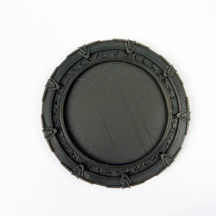 3D Printable Stargate SG-1 Coaster by Josh Ford