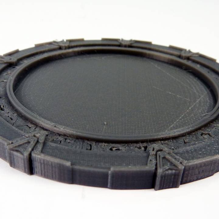 3D Printable Stargate SG-1 Coaster by Josh Ford