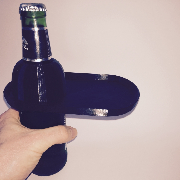 3D Printable Beer Party Plate by Stuart Argus