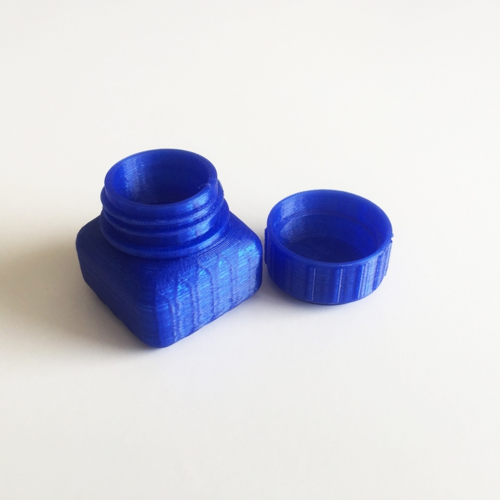 3D Printable Bottle and Screw Cap # 26 by David Mussaffi