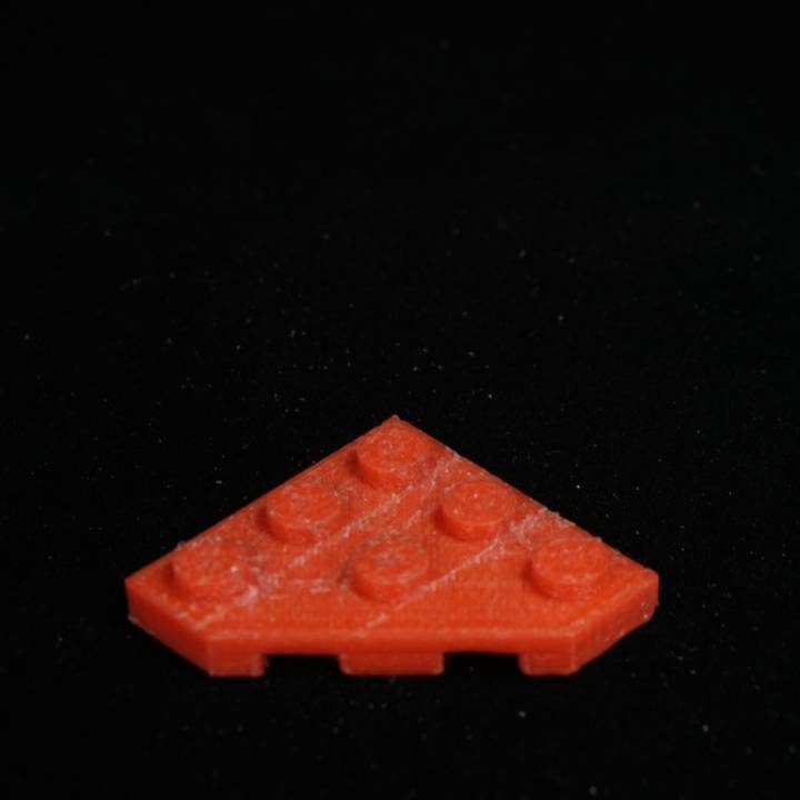 3D Printable Lego Plate 3x3 45° cut by Aamir Patel