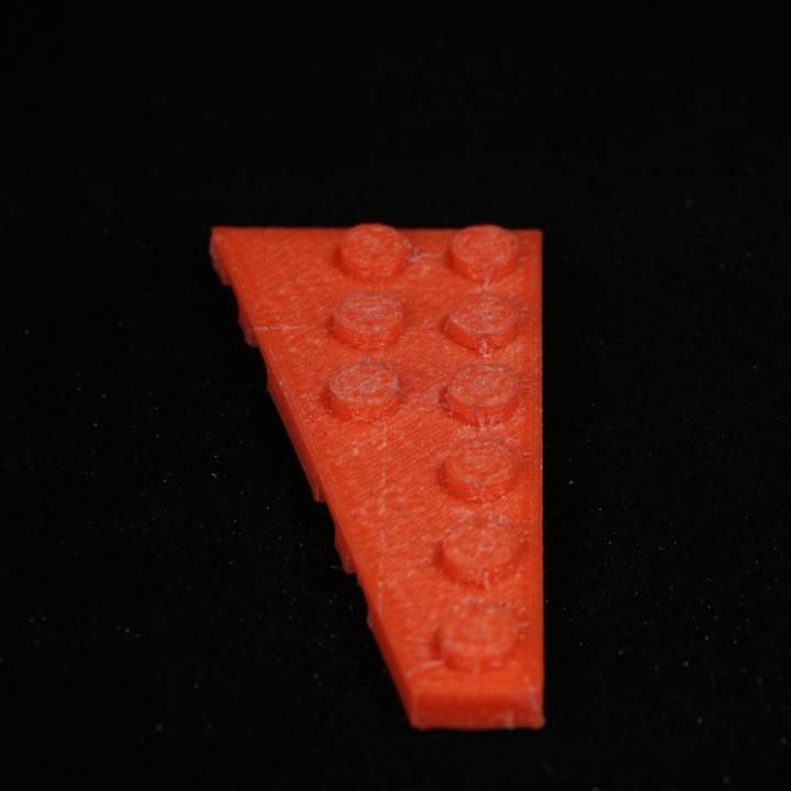 3D Printable Lego Plate 3x6 wing piece- left and right by Aamir Patel