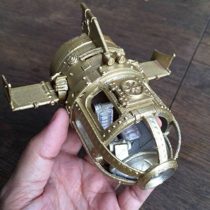 3D Printable Atlantis Submarine by Andy de Bruin