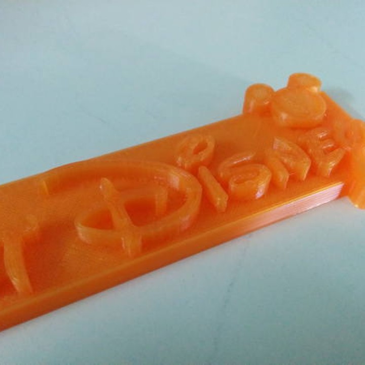 3D Printable Disney Nameplate by Joe McCluskey