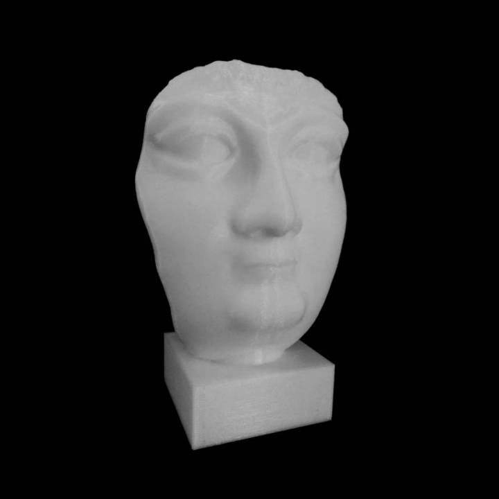 3D Printable Face of a Colossal Figure at The British Museum, London by ...