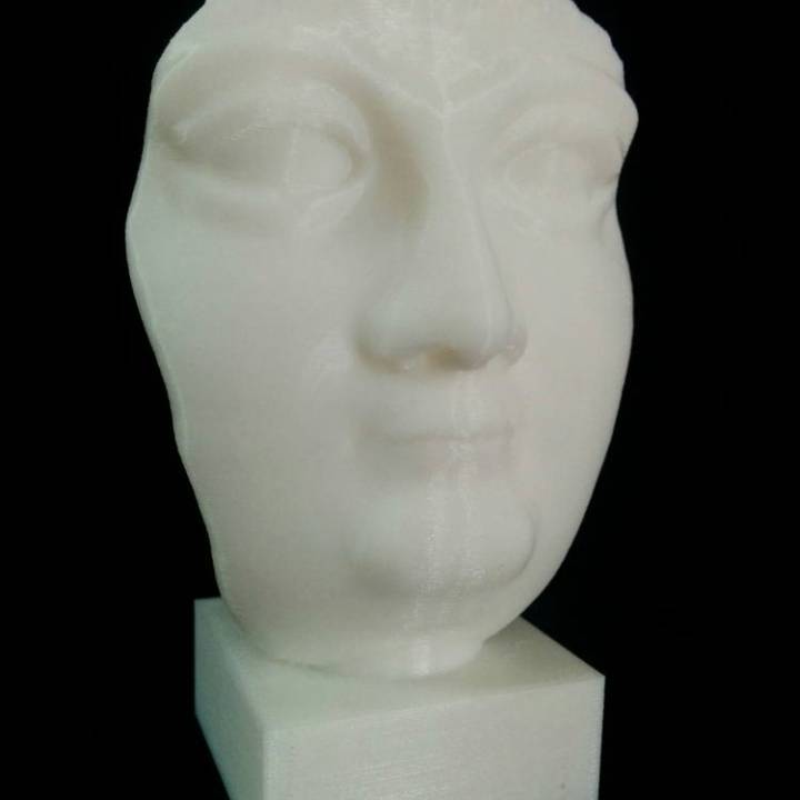 3D Printable Face of a Colossal Figure at The British Museum, London by ...