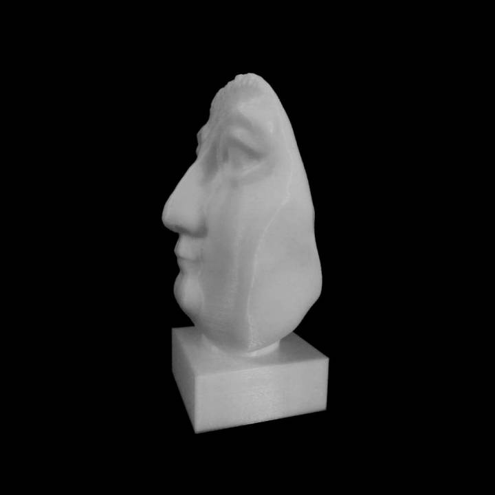 3D Printable Face of a Colossal Figure at The British Museum, London by ...
