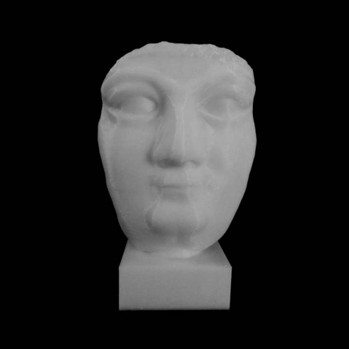 3D Printable Face of a Colossal Figure at The British Museum, London by ...