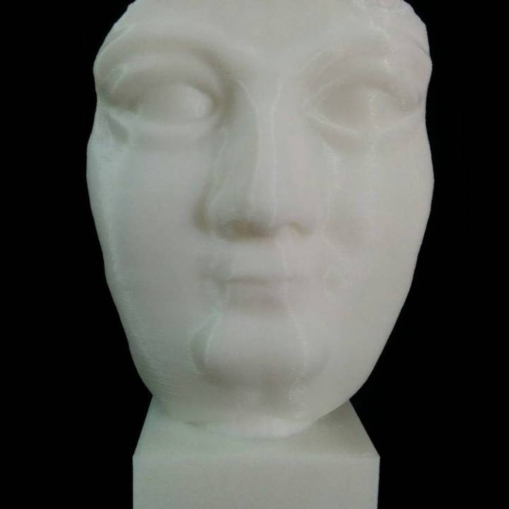 3D Printable Face of a Colossal Figure at The British Museum, London by ...