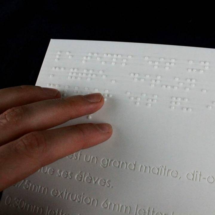 3D Printable Berlioz Braille Sample - 3D Print by Evavoo