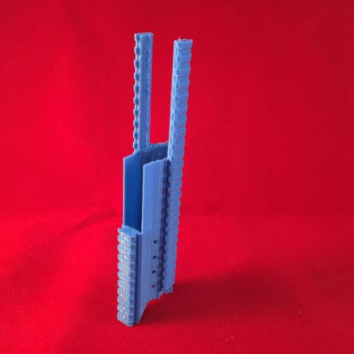3D Printable SCAR L/H front rail extension by Roger Alejandro Guerrero