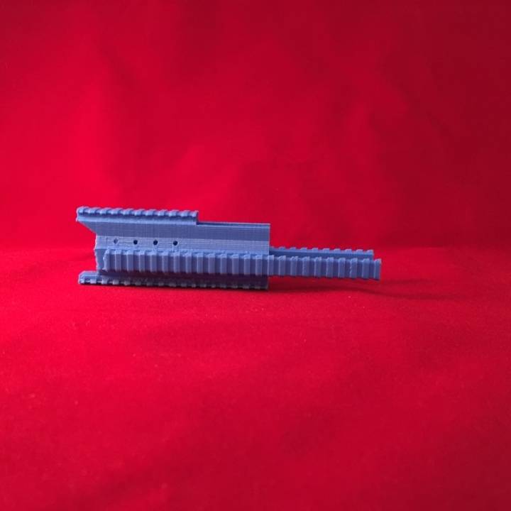 3D Printable SCAR L/H front rail extension by Roger Alejandro Guerrero