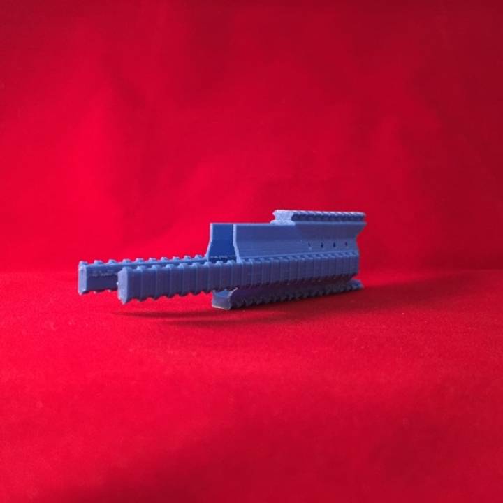 3D Printable SCAR L/H front rail extension by Roger Alejandro Guerrero