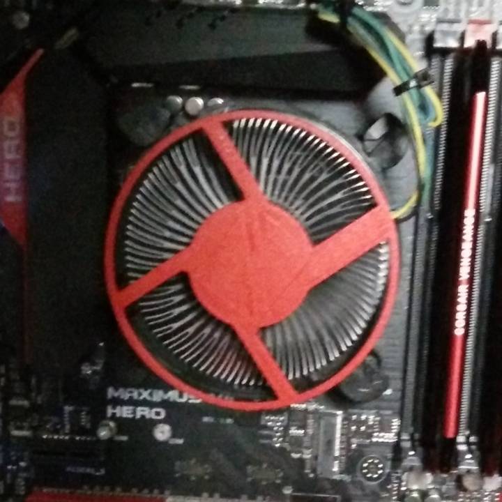 3D Printable CPU Fan Cover by Michalis Strouthos