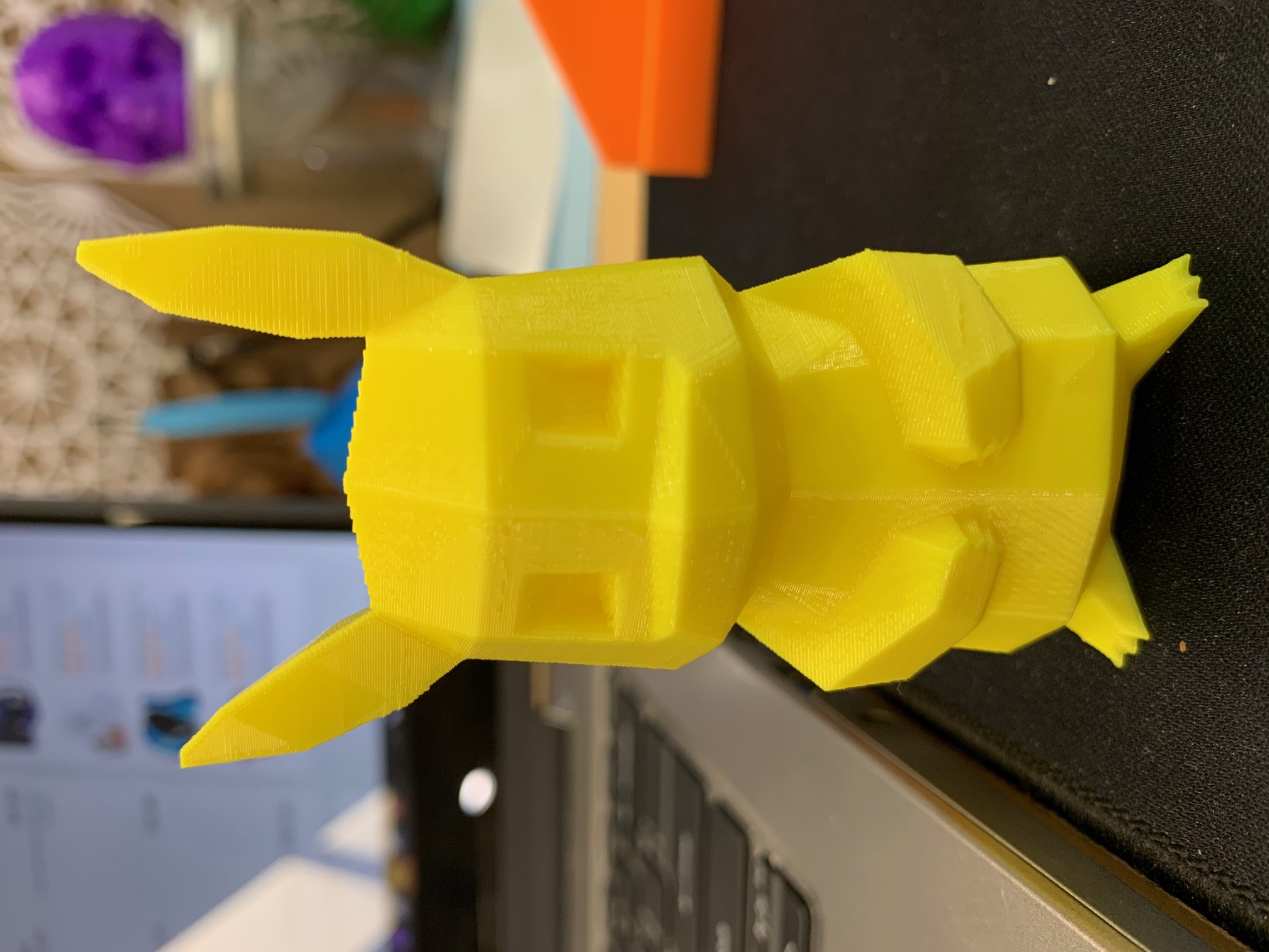 3D Printable Low-Poly Pikachu by Agustín Arroyo