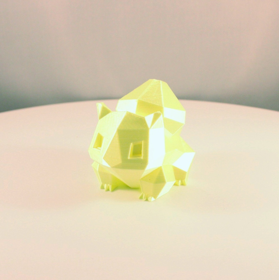 3D Printable Low-Poly Bulbasaur by Agustín Arroyo