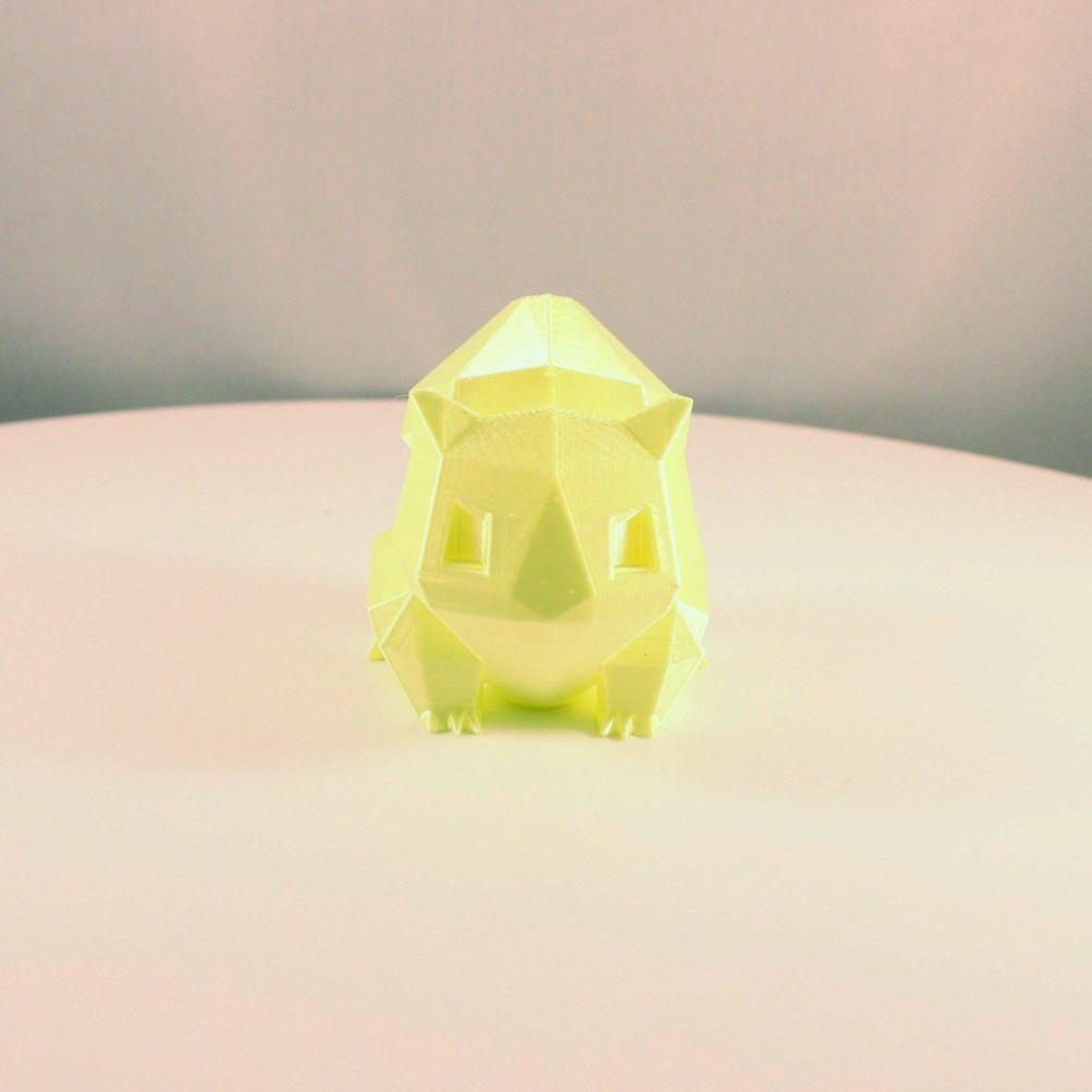 3D Printable Low-Poly Bulbasaur by Agustín Arroyo