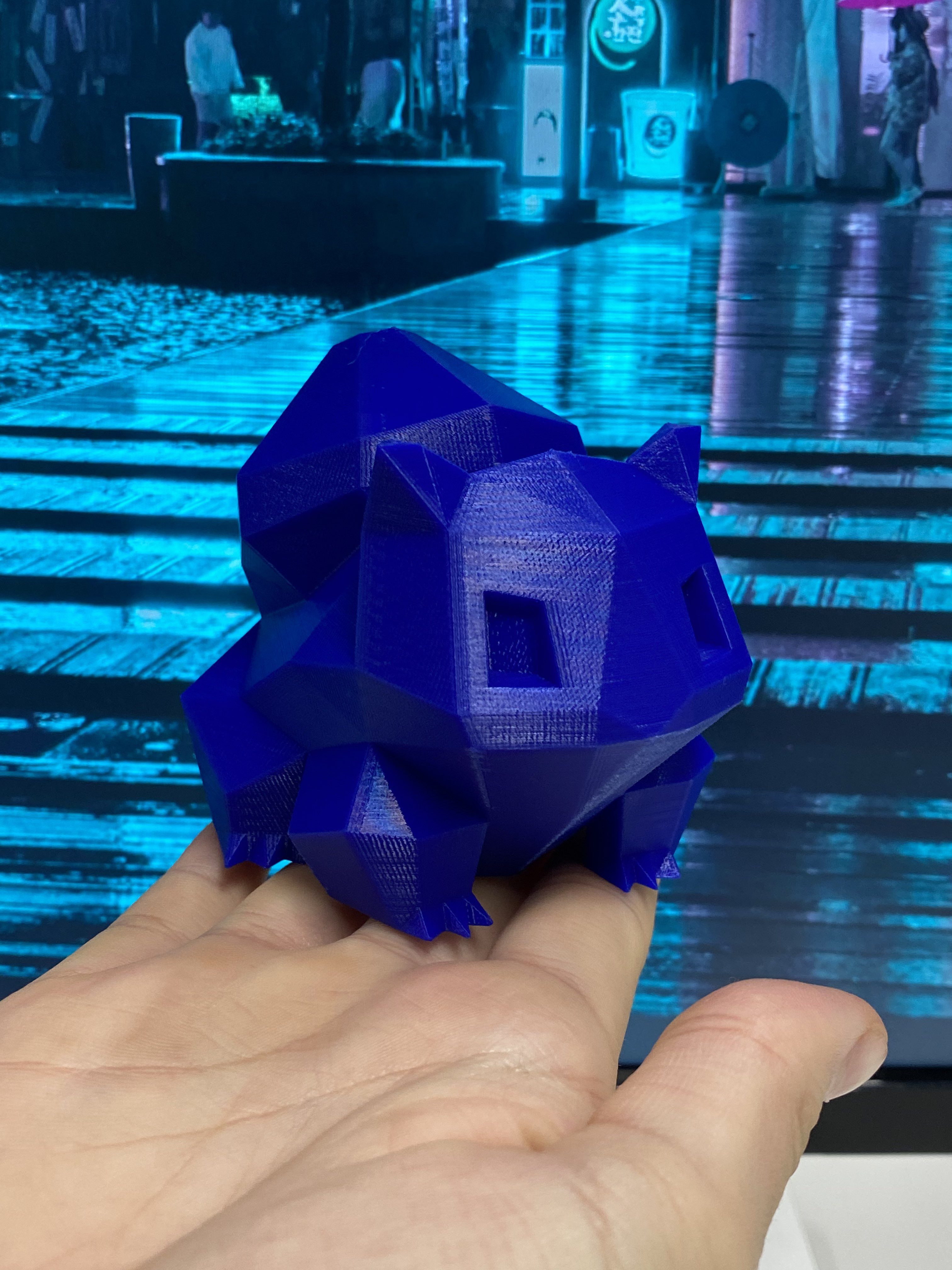 3D Printable Low-Poly Bulbasaur by Agustín Arroyo