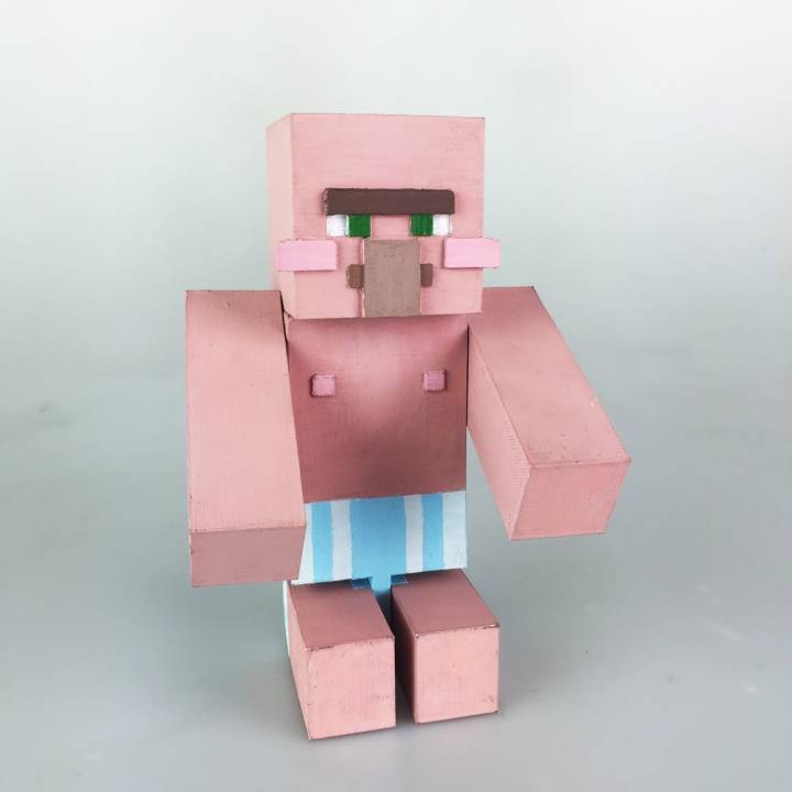 3D Printable Custom Minecraft Character Kong-gal by Simone Fontana