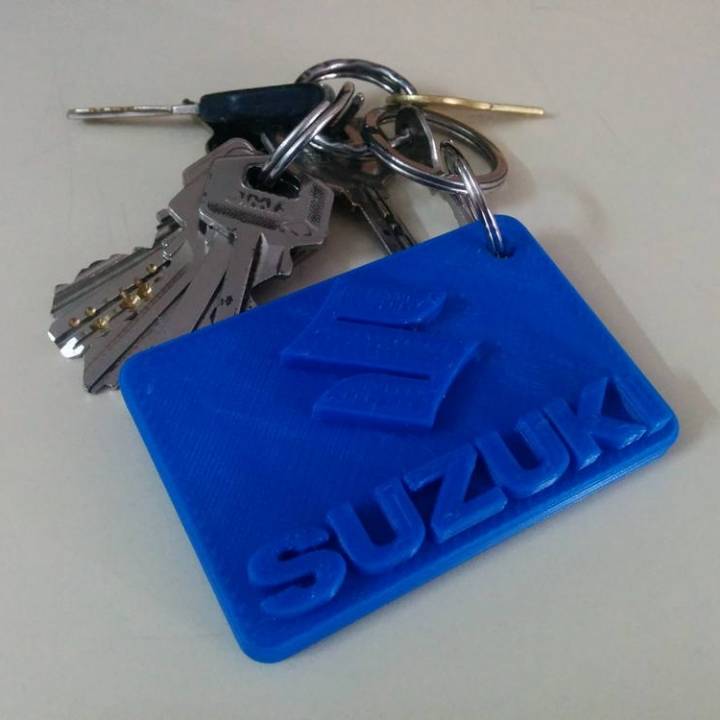 3D Printable Suzuki keychain by BlazP